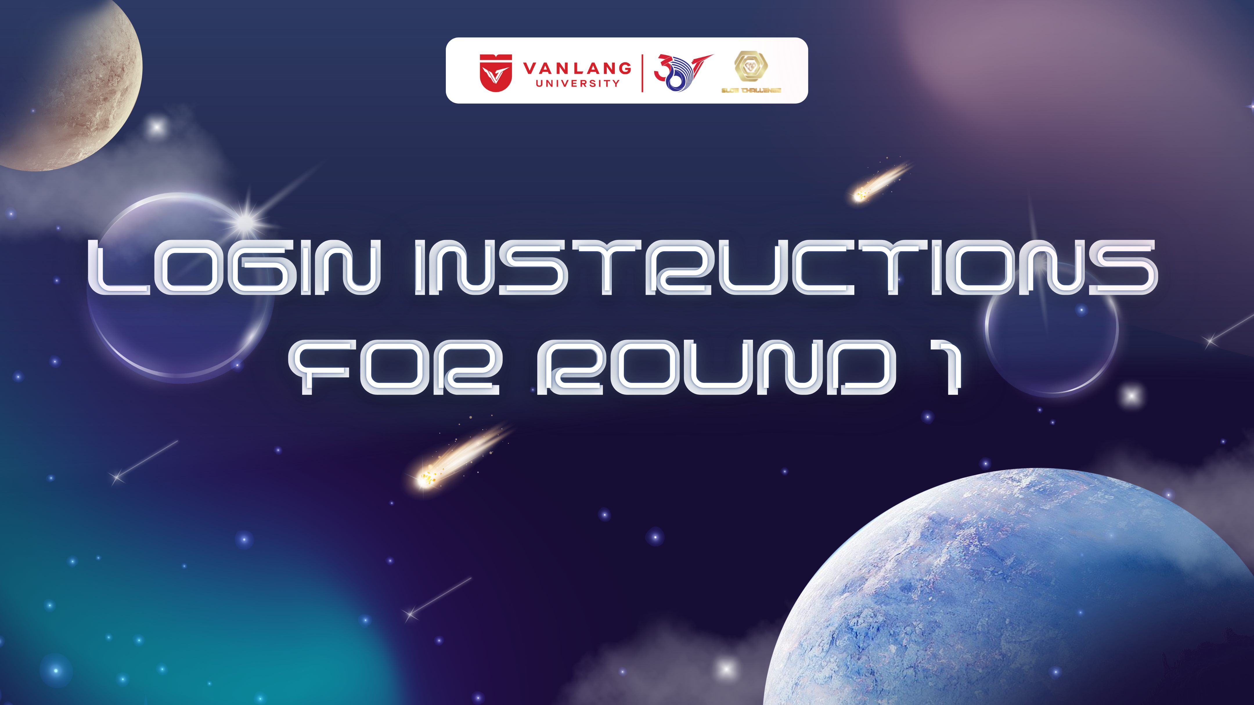 LOGIN INSTRUCTIONS FOR ROUND 1